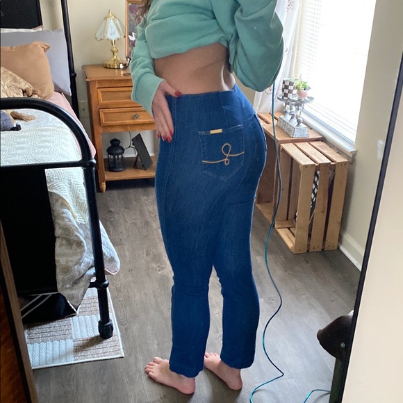 Lilly Pulitzer | Jeans | Lilly Pulitzer Ocean Clay High Rise Side Zip ...